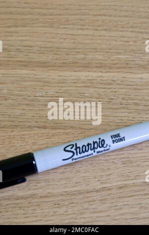 Black Sharpie Fine Point Permanent Marker Pen Stock Photo - Alamy