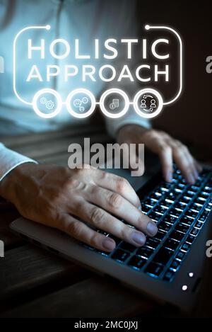 Inspiration showing sign Holistic Approach. Business overview ...