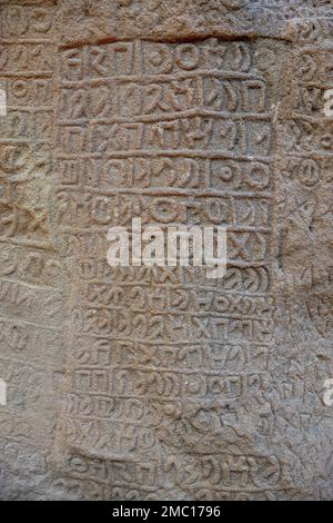 Inscriptions from the Dadanite period at Jabal Ikmah, petroglyphs, near ...