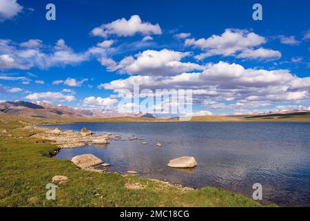 Dream Lake, Kakshaal Too in the Tian Shan mountains near the Chinese ...
