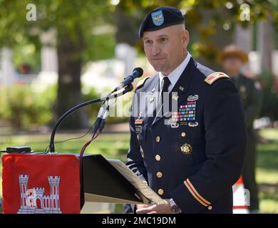 Sacramento District’s Incoming commander, Col. Chad Caldwell, addresses ...