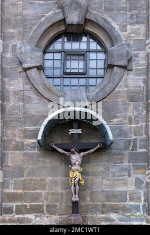 Jesus Cross at St. Bartholomew's Church, Cross, Crucifix, Ahlen ...