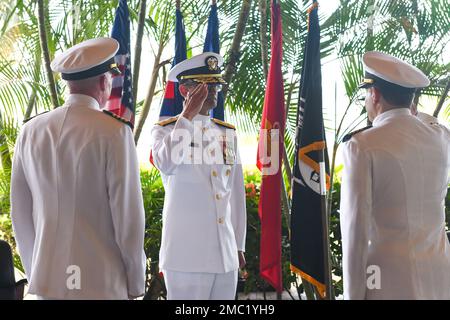 Capt. Christopher Tepera relinquishes command to Capt. Victor Diaz at ...