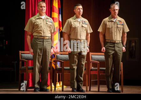 Brig. Gen. Kyle Ellison (left), commanding general, Marine Corps ...