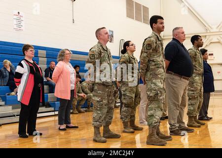 Lt. Col. Kady Griffin, outgoing 436th Force Support Squadron commander ...