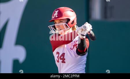 Alabama catcher Ally Shipman (34) during an NCAA softball game on ...