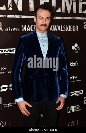 Actor Lukasz Wojcik attends the ceremonial premiere of the film ...