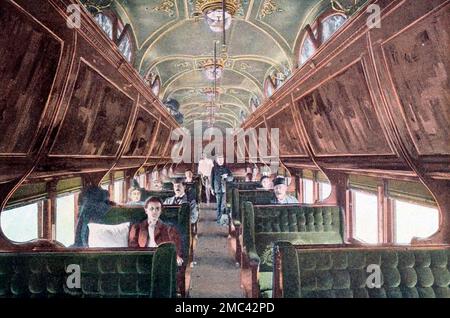 Pullman Palace Sleeping Car (Interior); Carleton Watkins, American, 1829 - 1916; 1870 - 1875 ...