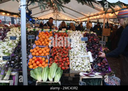Copenhagen/Denmark/21 January 2023/Fruit and vegetable shoppers at ...