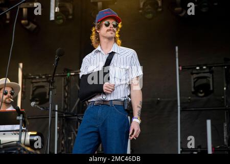 Taylor Meier of Caamp performs on day three of the BottleRock Napa ...
