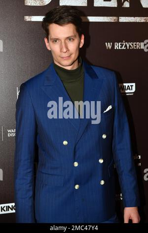 Actor Michal Barczak attends the ceremonial premiere of the film ...
