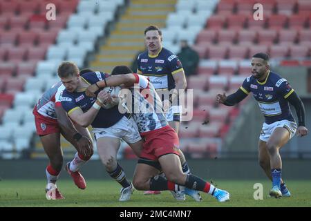 Tom Holroyd #18 of Leeds Rhinos during the Betfred Super League Round ...