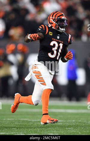 Cincinnati Bengals safety Michael Thomas (31) leaves the field after ...