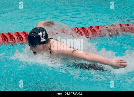 Yale's Iszac Henig swims in a qualifying heat of the 100-yard freestyle ...