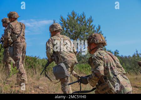 U.S. Army Maj. Robert Churchill, operations officer assigned to 1st ...