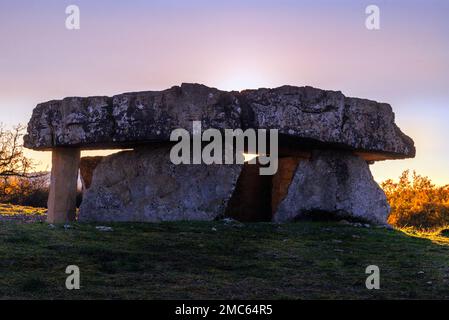 The dolmen of Vaour in the southern French region of Occitanie Stock ...