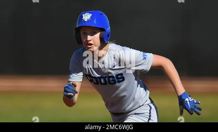 BYU's Alexis Gilio (17) during an NCAA softball game on Friday, Feb 11 ...