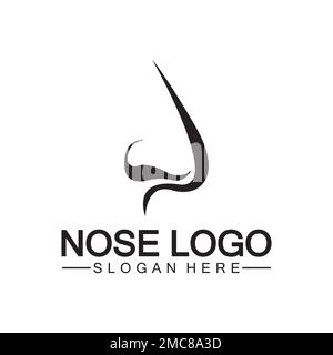 Nose logo design vector template, Organs logo design concept, Icon ...