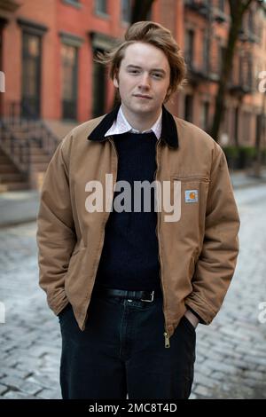 Actor Cooper Hoffman poses for a portrait to promote his film "Licorice ...