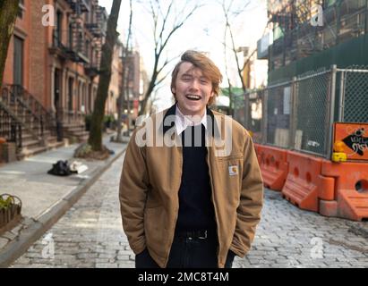 Actor Cooper Hoffman poses for a portrait to promote his film "Licorice ...