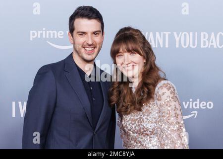 Isaac Aptaker, left and Elizabeth Berger arrive at the premiere of "I ...