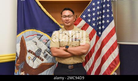 Fire Controlman 1st Class Arvin David, assigned to NTAG Golden Gate, is ...