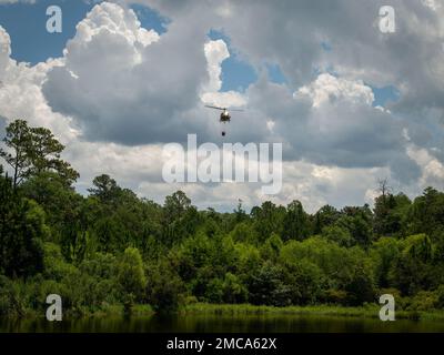 UH-1 N Huey during Eglin Test and Training Range during a tour at Eglin ...