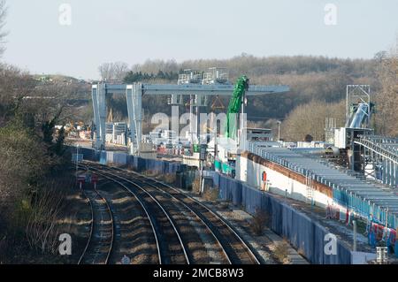 HS2 Construction Site at West Ruislip Aerial Photography Stock Photo ...