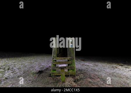An pointless stile on a footpath in the Aysgarth area of the Yorkshire ...