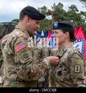 U.S. Army Col. Werner J. Barden, 519th Hospital Center commander and Lt ...