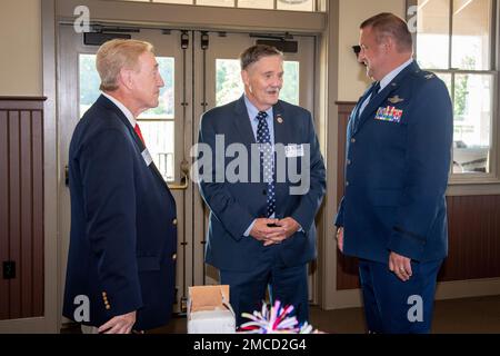 Col. Douglas Stouffer, 512th Airlift Wing commander, and Chief Master ...