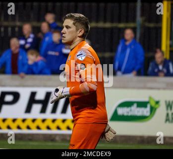 Gareth Deane, Coleraine FC goalkeeper. BetMcLean Cup Final 2023 ...