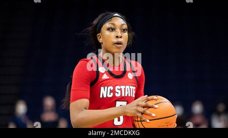 North Carolina State forward Jada Boyd (5) during the first half of a ...
