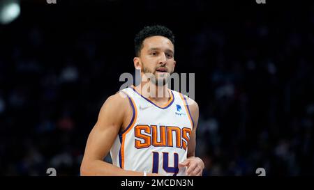 Phoenix Suns guard Landry Shamet (14) during the first half of an NBA ...