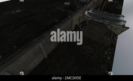 3d-illustration of a dystopian post-apocaliptic zombie wall Stock Photo ...