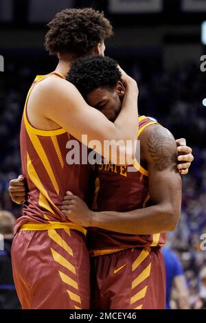 Iowa State forward George Conditt IV (4) dunks the ball against TCU ...