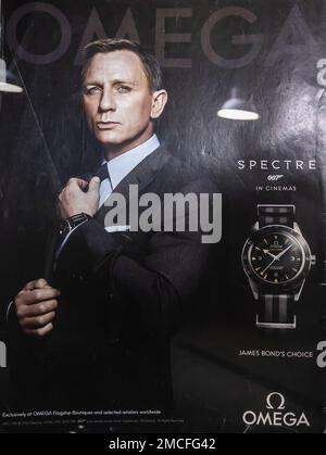 Omega Seamaster advert in a magazine June 1981 Stock Photo - Alamy