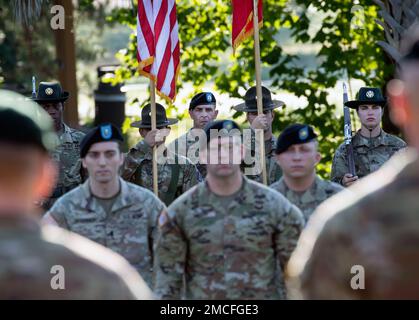 Command Sgt. Maj. Travis Wirth, 193rd Infantry Brigade senior enlisted ...