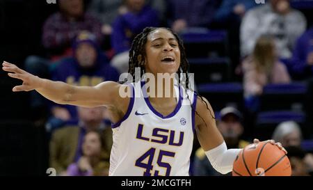 LSU guard Alexis Morris (45) shoots against South Carolina during the ...