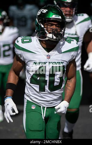New York Jets cornerback Javelin Guidry (40) during a practice at the ...