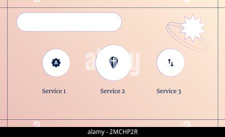 illustration design of empty slides for posters and presentation with ...