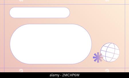 illustration design of empty slides for posters and presentation with ...