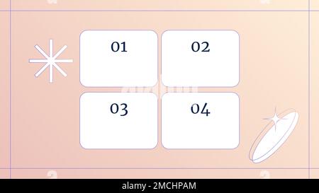 illustration design of empty slides for posters and presentation with ...