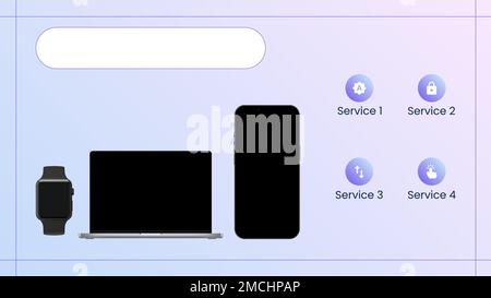 illustration design of empty slides for posters and presentation with ...