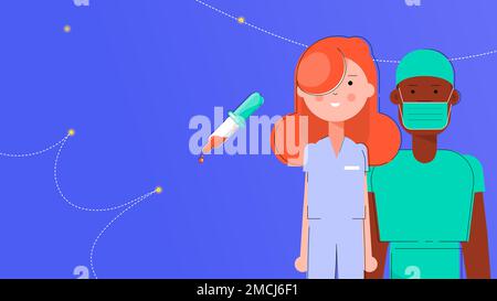 illustration design of medical center slides Stock Photo - Alamy