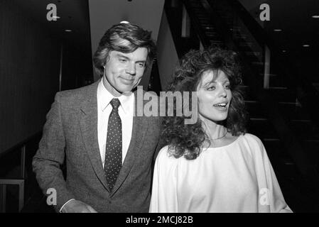 John Davidson and Rhonda Rivera at the ABC affiliates party at the ...