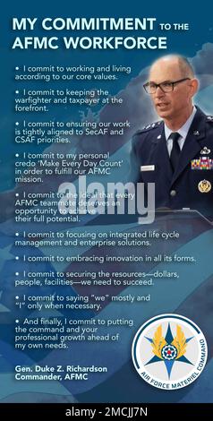 Gen. Duke Z. Richardson, Commander of Air Force Materiel Command, cuts ...