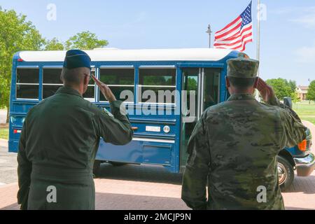 Colonel Nate Vogel, 22nd Air Refueling Wing commander, and Maj. Melissa ...