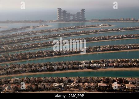 The view of Palm Jumeirah from the observation deck at Palm Tower (St ...