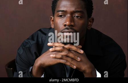 Actor Damson Idris poses for a portrait, Monday, Nov. 1, 2021, in Los ...